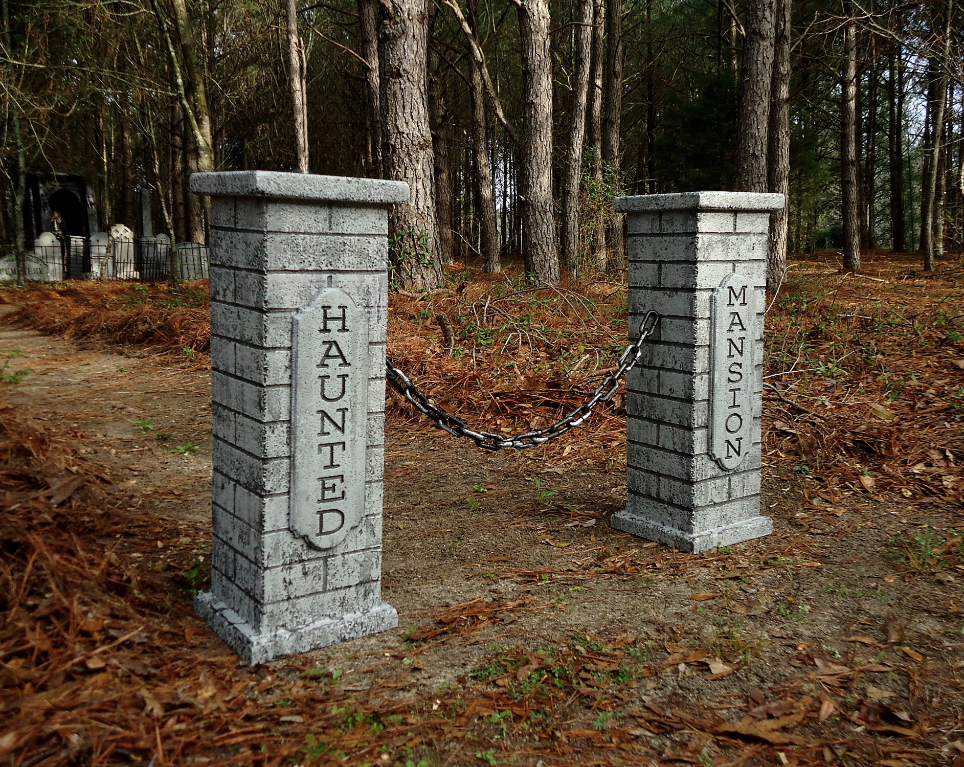 Evil Soul Studios Haunted Mansion Cemetery Entrance Columns – Evil Soul ...