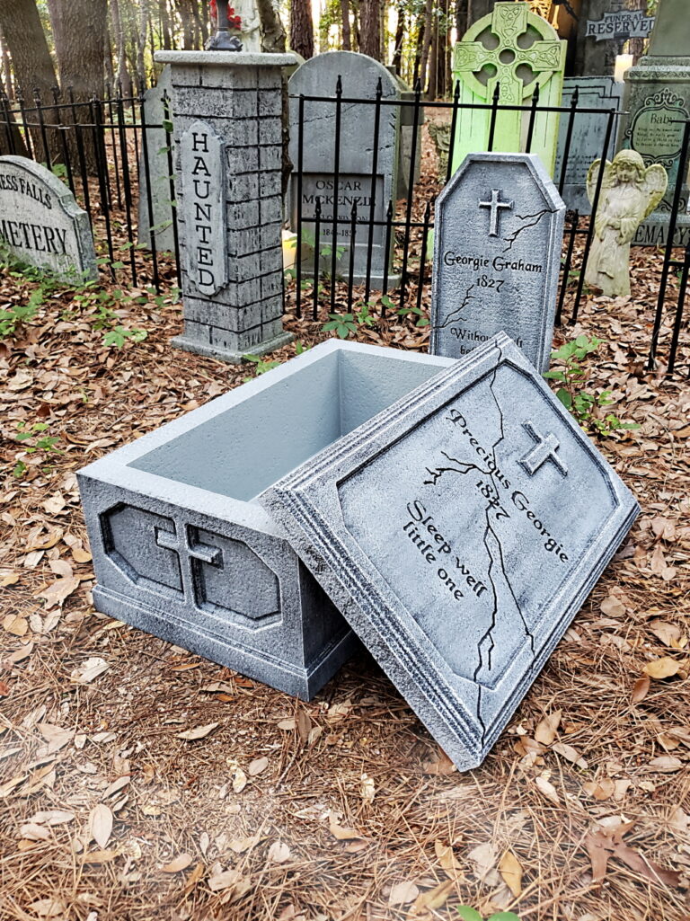 Evil Soul Studios Precious Georgie Cemetery Tombstone and Coffin Crypt ...